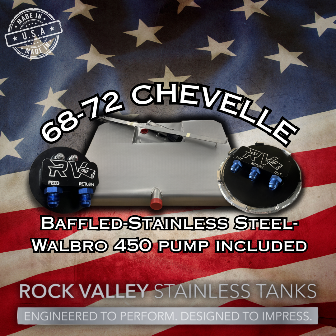 68-72 Chevelle "A" Body EFI Stainless Gas Tank – Rock Valley Stainless ...
